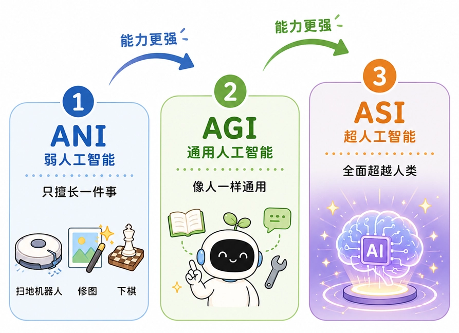 AI、AGI 与 AIGC 之间的区别 - 绿叶网